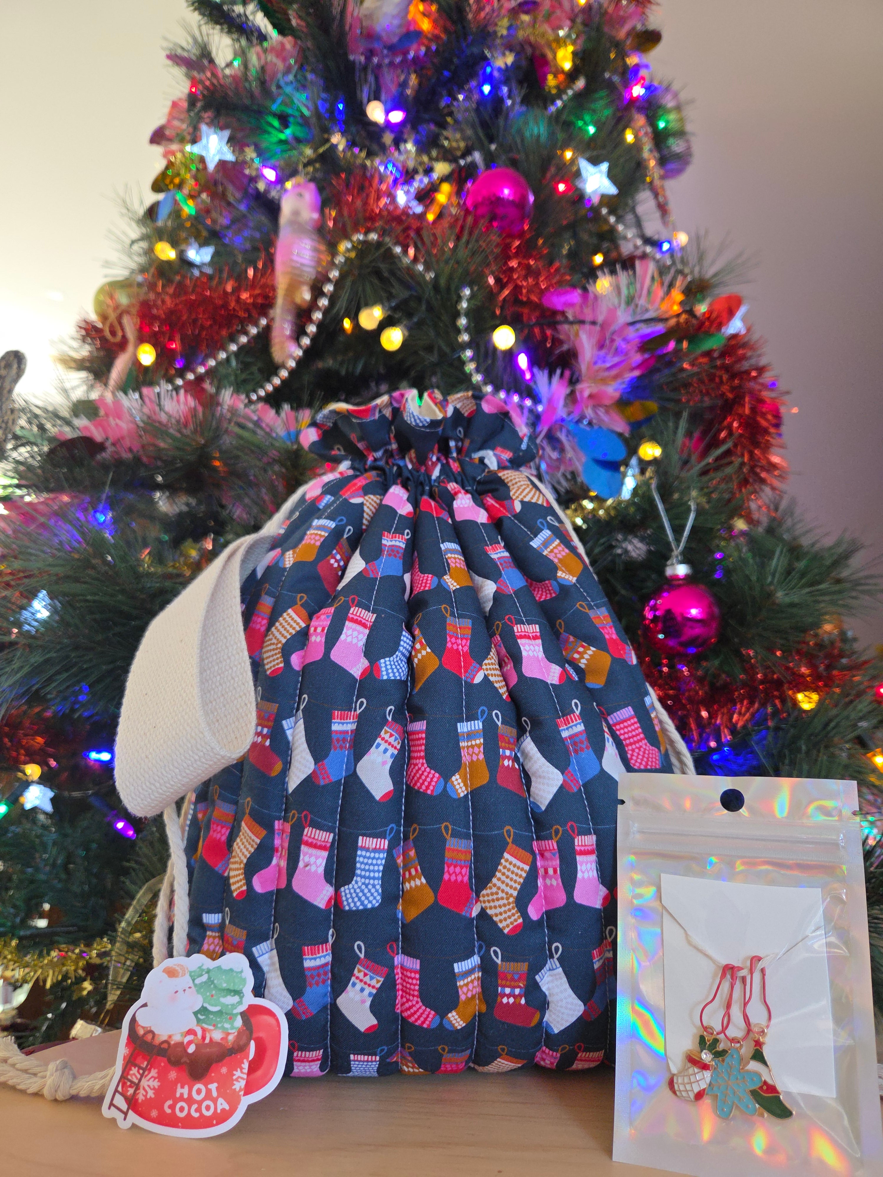 Christmas Stockings Project Bag – Patil Knits